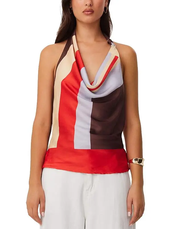 SNDYS Junie Halter Top - Multi Stripe