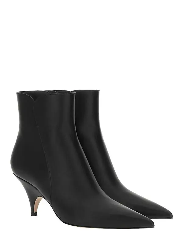 GIANVITO ROSSI Sofia Bootie 70 - Black Calf Leather