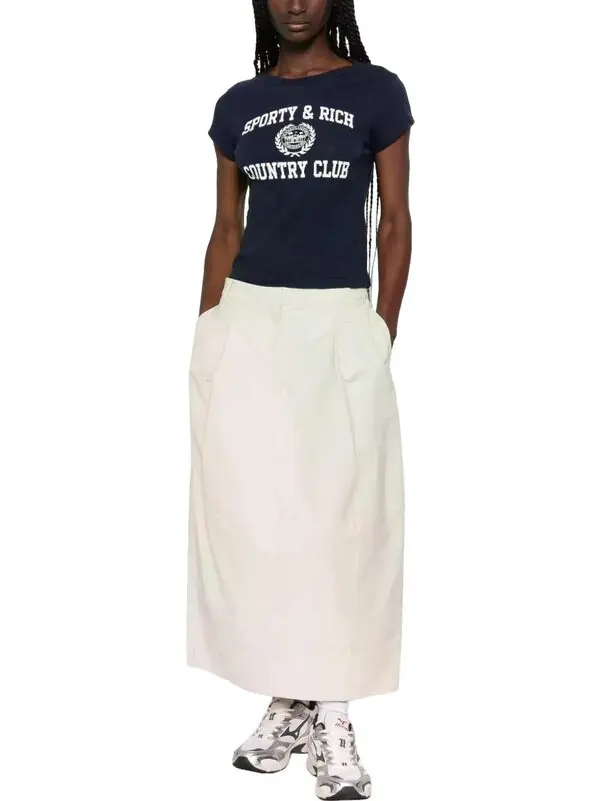 SPORTY & RICH Logo-print T-shirt - Blue