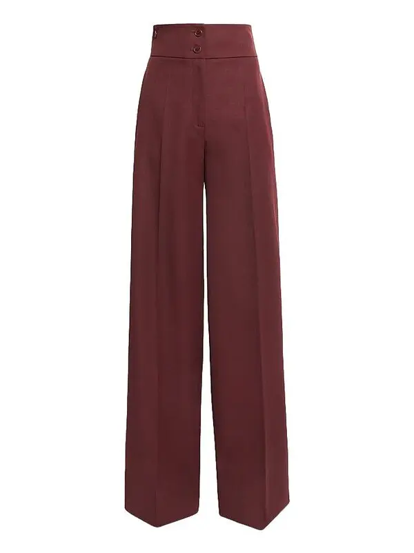 Altuzarra Rudy Wool Pants - Deep Cherry