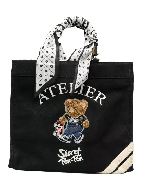 SECRET PON-PON Saint Tropez Tote Bag - Black