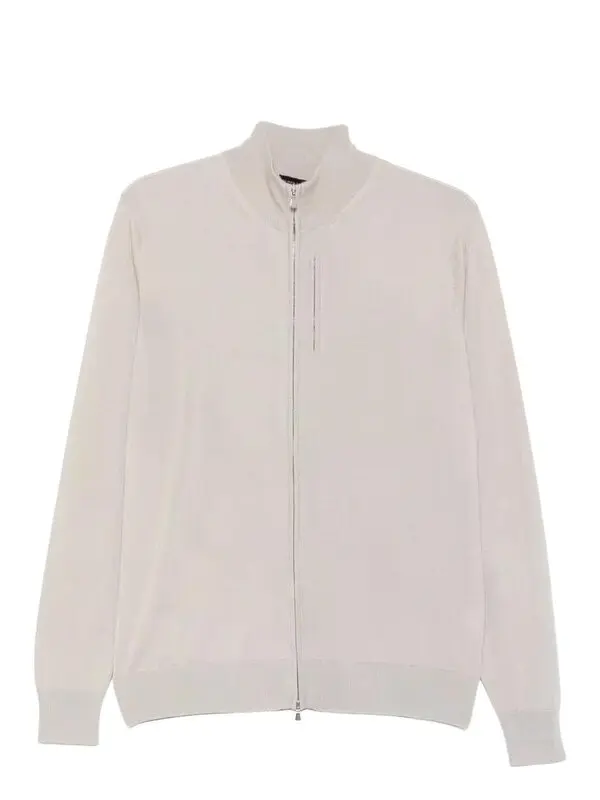 FILIPPO DE LAURENTIIS Zip-up Cardigan - Neutrals