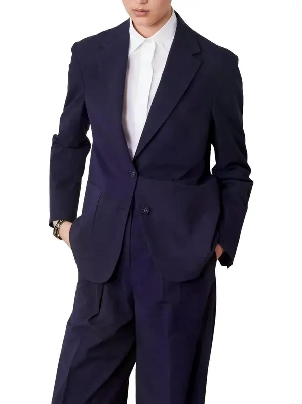 Officine Générale Two-button Patch Jacket - Blue