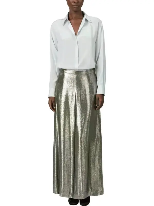 INDRESS Collar Yoke Shirt - Silver