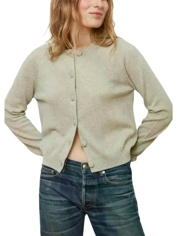 Alexandra Golovanoff Mila Buttoned Cardigan - Neutrals