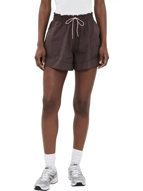 Free People Horizon Shorts - Chocolate