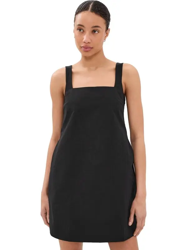 ALIGNE Darcy Square Neck Mini Dress - Black