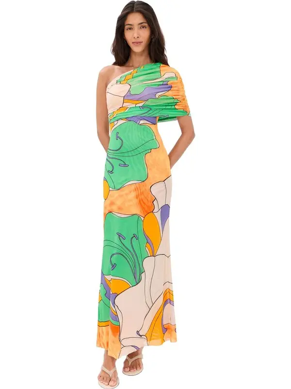 AFRM Mirabel Dress - Scarf Floral