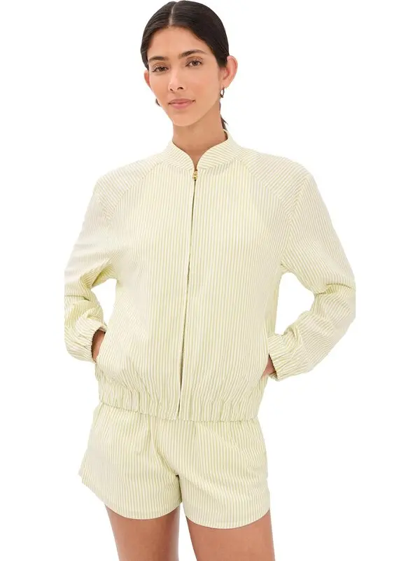RHONE Saltair Jacket - Citron Seersucker