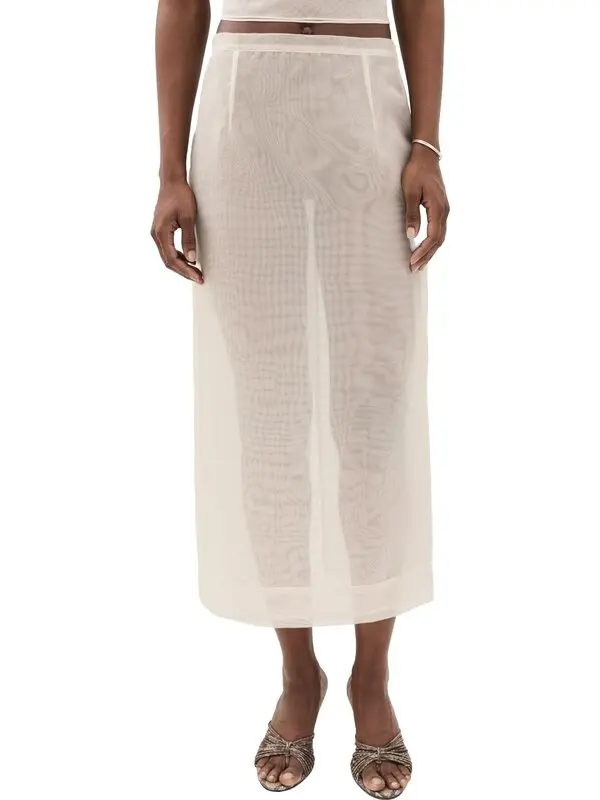 Renggli Organza Pencil Skirt - Crepe