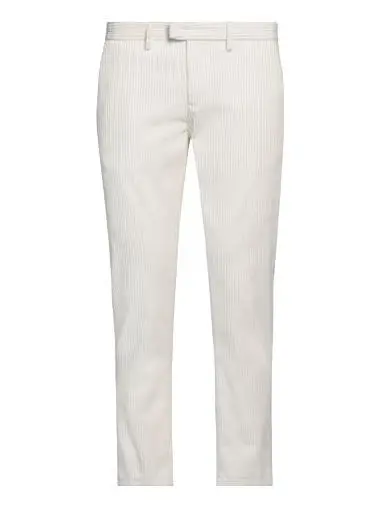 DONDUP Corduroy Tapered Leg Cropped Pants - White