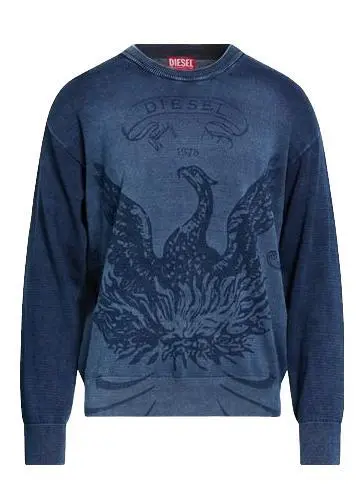 DIESEL® Two-tone Crewneck Sweater - Navy