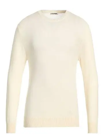 JIL SANDER Cream Virgin Wool Sweater - White