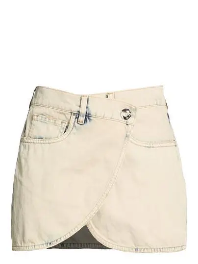 Coperni Wrap Denim Skirt - Sage Green