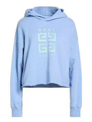 Givenchy Light Cotton Sweatshirt With Logo Embellishment - Blue