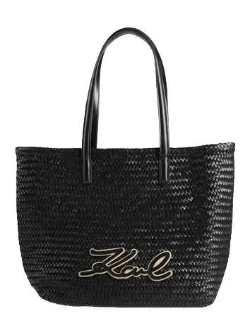 Karl Lagerfeld K/signature Braid Medium Tote Handbag - Black