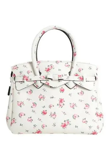 Save My Bag Floral Print Scuba Tote - Sage Green