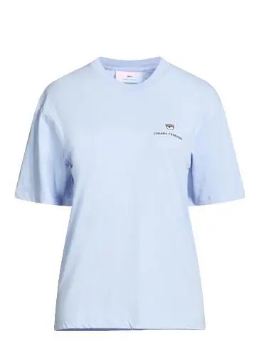 CHIARA FERRAGNI Light Cotton T-shirt - Blue