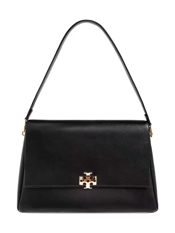 Tory Burch Logo-plaque Leather Tote Bag - Black