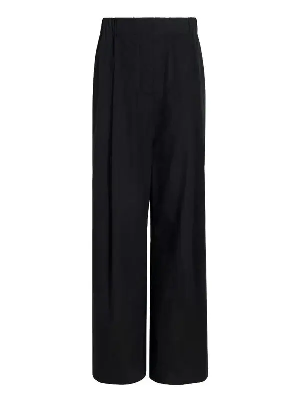 Proenza Schouler Wide-leg Pleated Trousers - Black