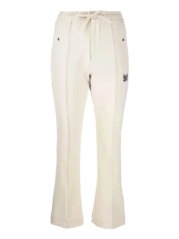 Needles Logo-embroidered Flared Track Pants - Neutrals