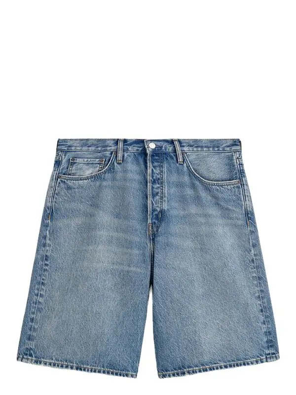 Cos Relaxed-fit Denim Shorts - Blue