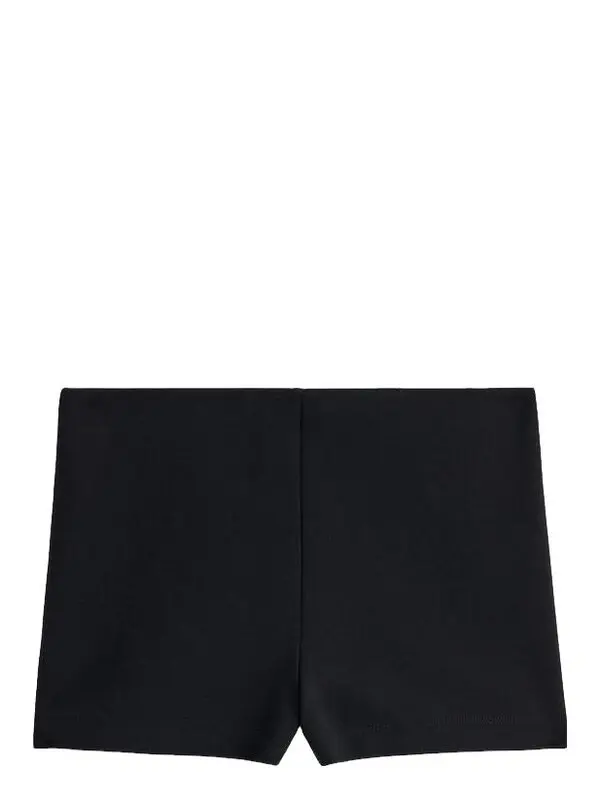 Cos Minimal Jersey Shorts - Black
