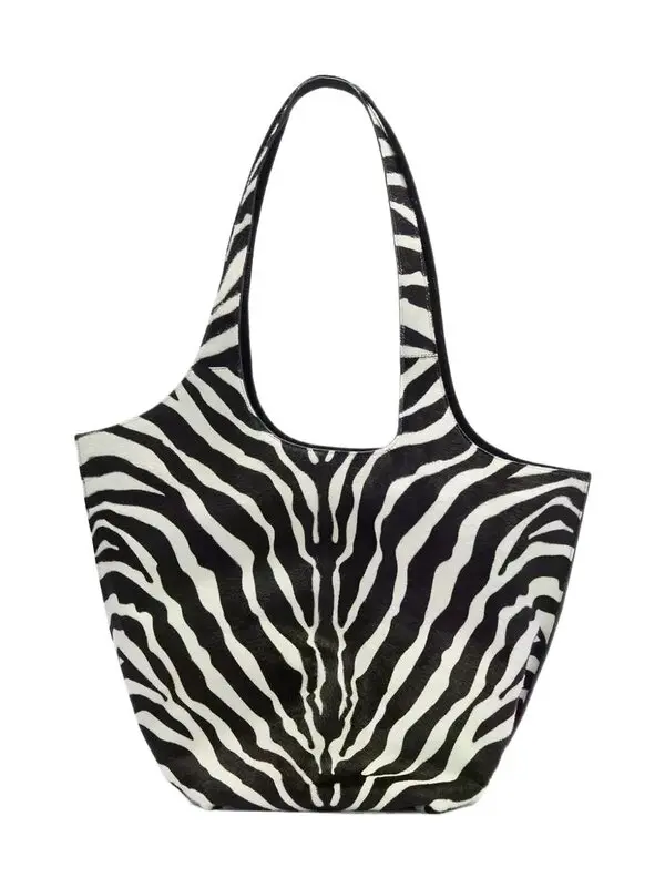 Attico La Scoop Shoulder Bag - Black