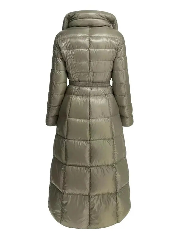 Herno Quilted Funnel Neck Coat - Grey