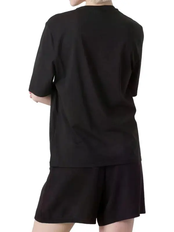 DIMENSIONE DANZA Floral Print T-shirt - Black