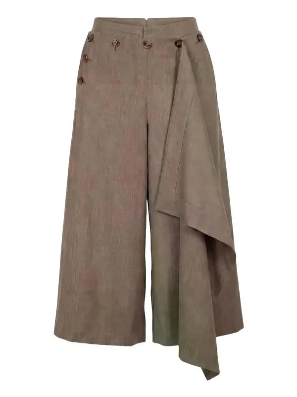 Monse Wide-leg Tailored Trousers - Brown