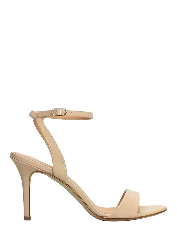 THE SELLER Patent Leather Ankle Strap Sandals - Neutrals