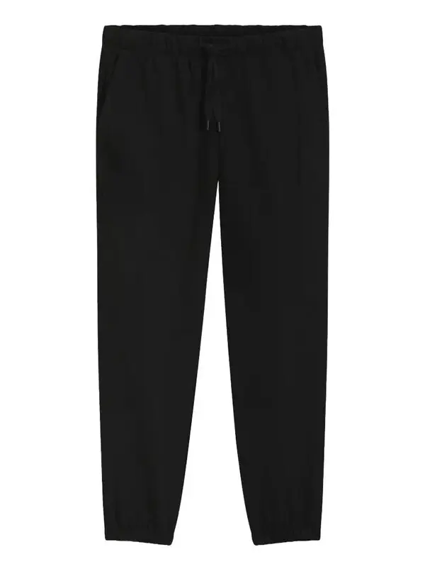 BOSS Drawstring Elasticated-cuff Track Pants - Black