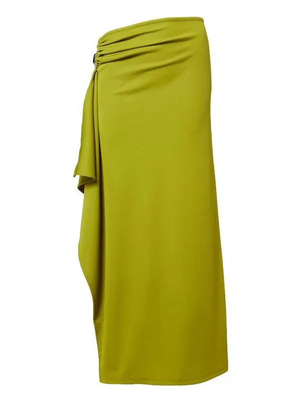 Christopher Esber Crystal Pendant Maxi Skirt - Green