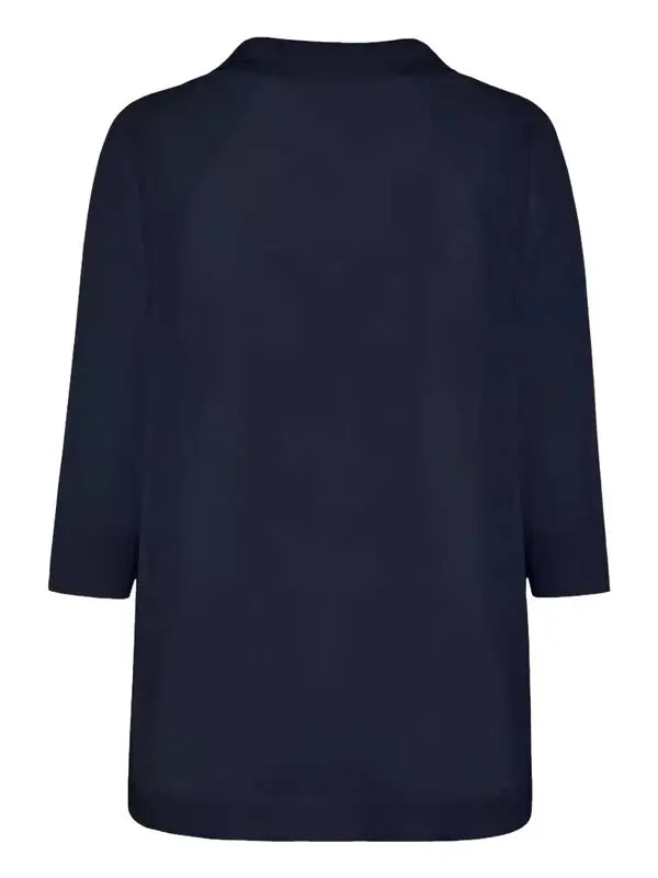 Malo Makò Raglan-sleeve V-neck Top - Blue