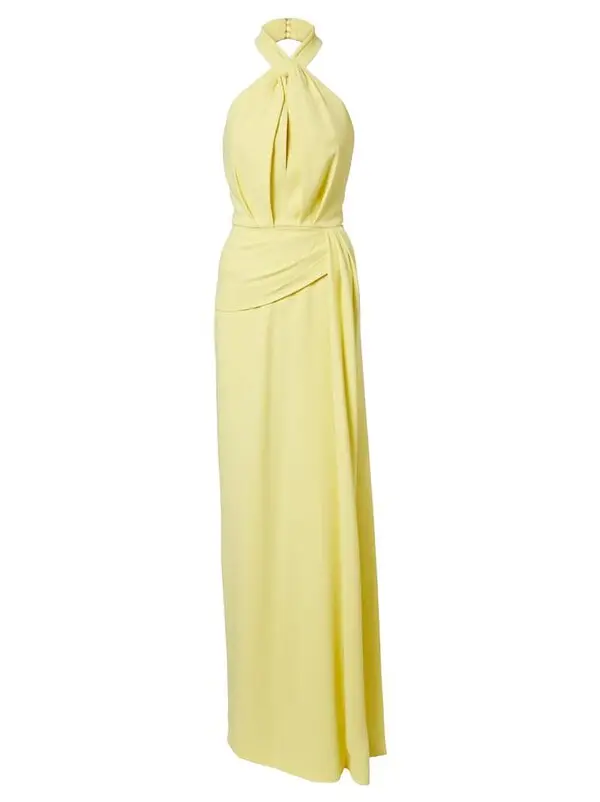 Elie Saab Halterneck Gown - Yellow