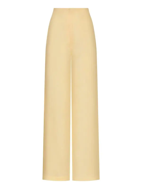ANDRES OTALORA Synde Wide-leg Linen Pants - Yellow