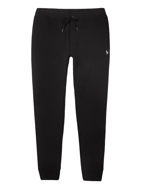 Polo Ralph Lauren Slim-fit Tapered Jersey Sweatpants - Black