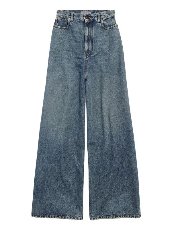 Balenciaga Rigid High-rise Wide-leg Jeans - Medium Wash