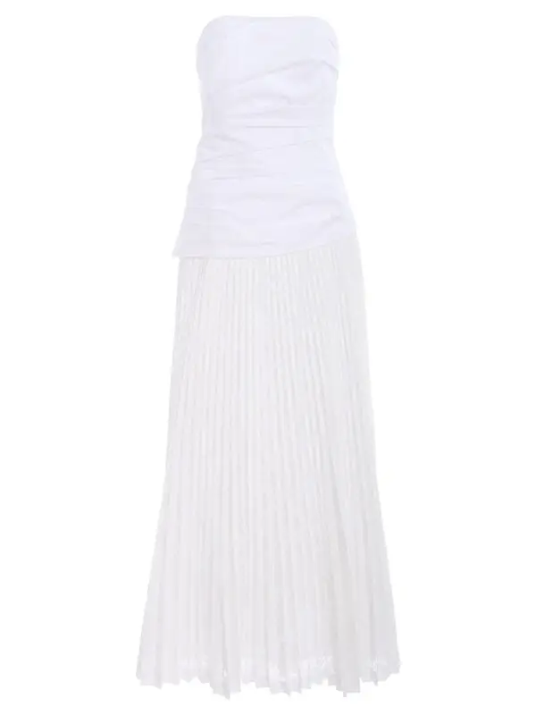 Simkhai Annalise Cotton Lace Midi Dress - Ivory
