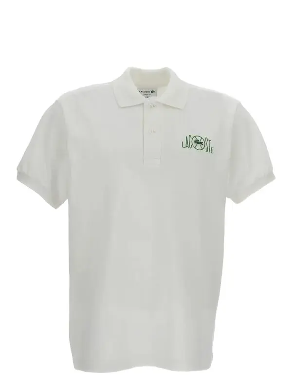 Lacoste Logo-embroidered Polo Shirt - White