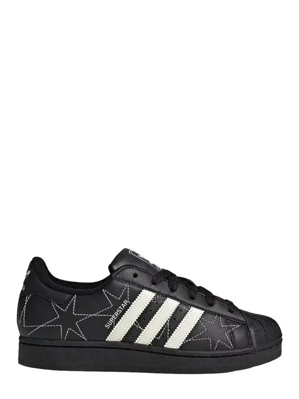 Adidas Superstar Star Ii Embroidered Sneakers - Black