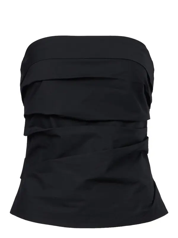 Proenza Schouler Label Maisy Cotton-blend Tube Top - Black