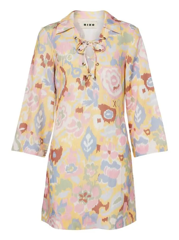 Rixo Lucien Printed Minidress - Multicoloured