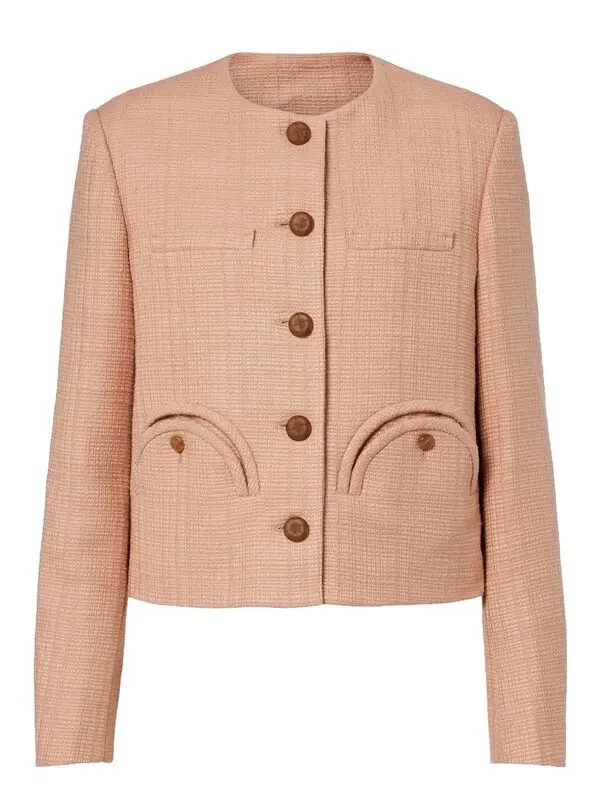 BLAZÉ MILANO Shamo Cotton-blend Jacket - Pink