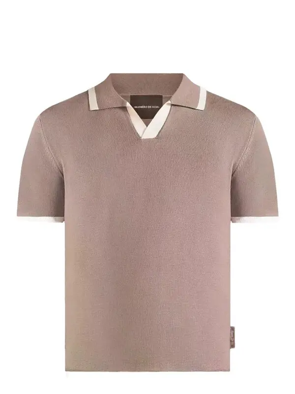 Manière De Voir Lambert Contrast-detail T-shirt - Brown