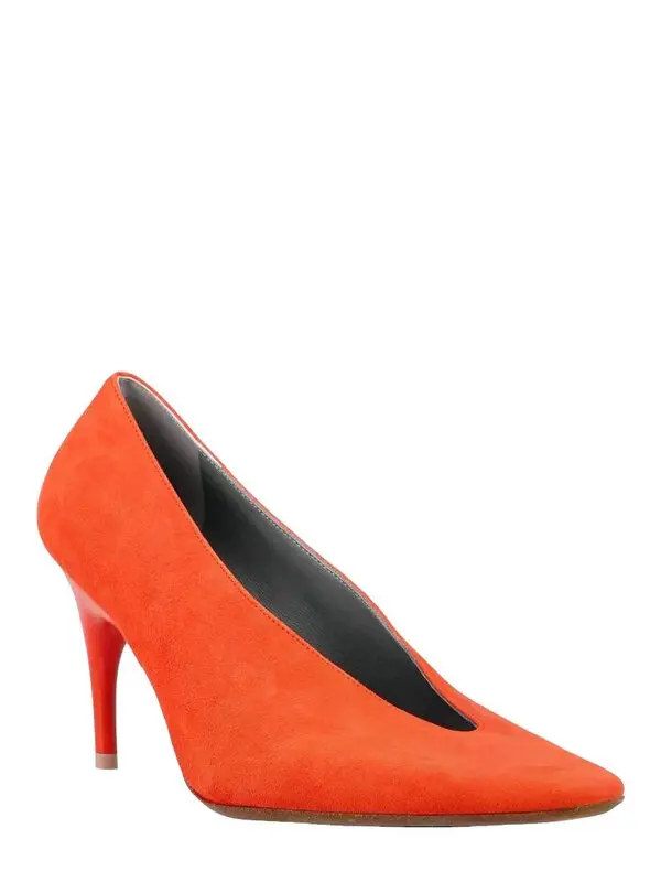 Balenciaga Duchesse Asymmetrical Pumps - Red