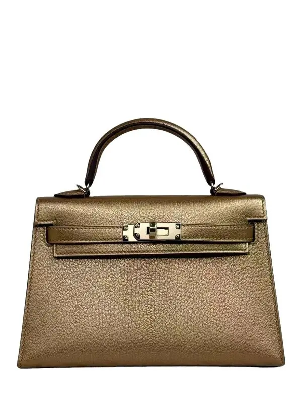 Hermès 2025 Mini Kelly Sellier 20 Handbag - Gold