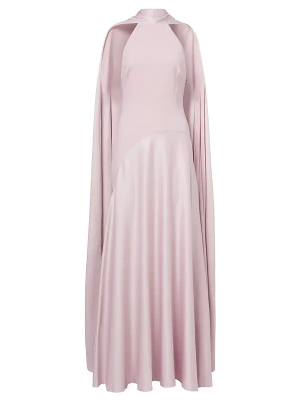 Solace London Cece Halterneck Gown - Pink