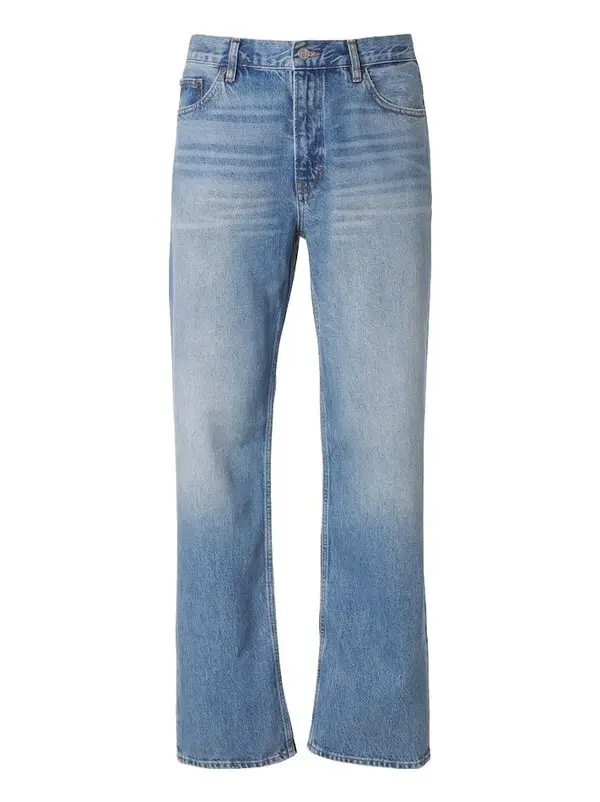 FRAME Relaxed Straight Jeans In Sunroof - Blue